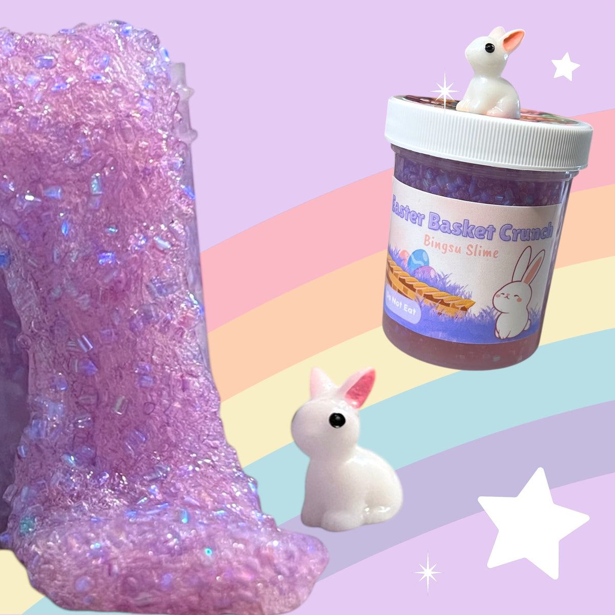 Easter Basket Crunch🐰🧺 Bingsu Slime – Squishy Squeezy Slimes